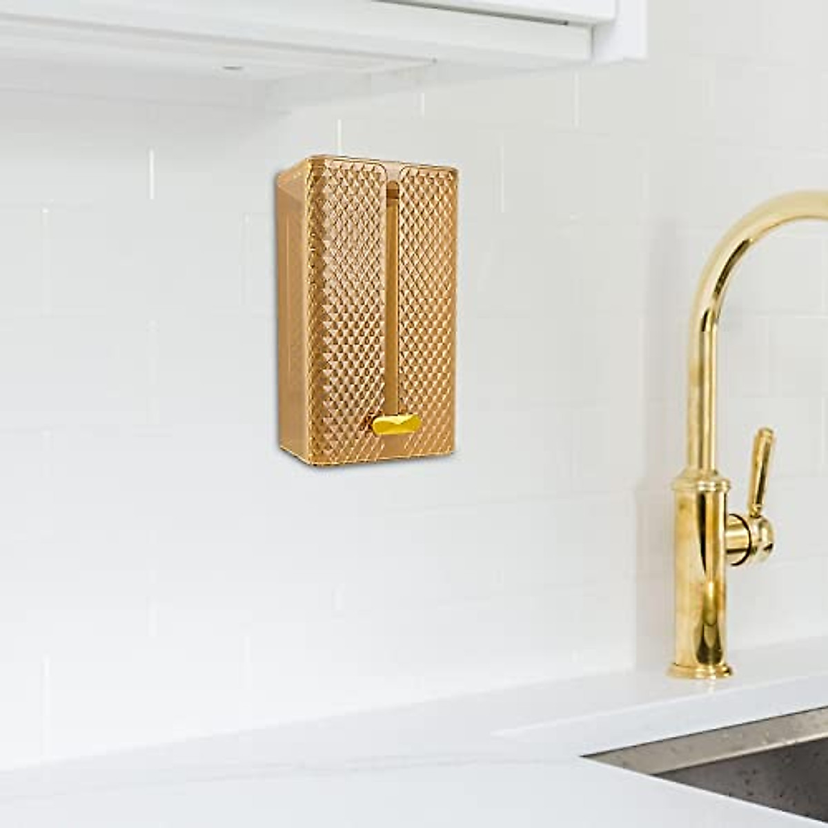 BAWHO Exquisite Tissue Paper Cover, Durable Toilet Paper Dispenser Holder for Table Toilet Paper Dispenser/Light Brown