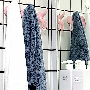 Dog Tail Hooks, Plastic Wall-Mounted Hat Hanger Hooks,Cute Towel Hooks, for Hanging Coats,Bags,Key,Purse,Dog Leash(Black)