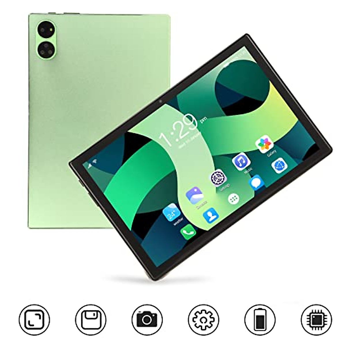 Tablet PC, 4G Tablet 8800mAh Large Capacity Battery 8 Cores 6GB 128GB 100240V Adult Dual Camera (U.S. regulations)