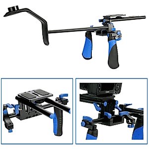 Morros Professional DSLR Rig with Follow Focus and Matte Box for All DSLR Cameras and Video Camcorders