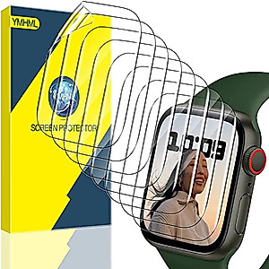 YMHML [ 8 Pack Screen Protector Compatible for Apple Watch 40mm SE Series 6 Series 5 Series 4, [Upgrade Flexible Film] Soft HD Clear Anti-Scratch Film for iWatch Accessories