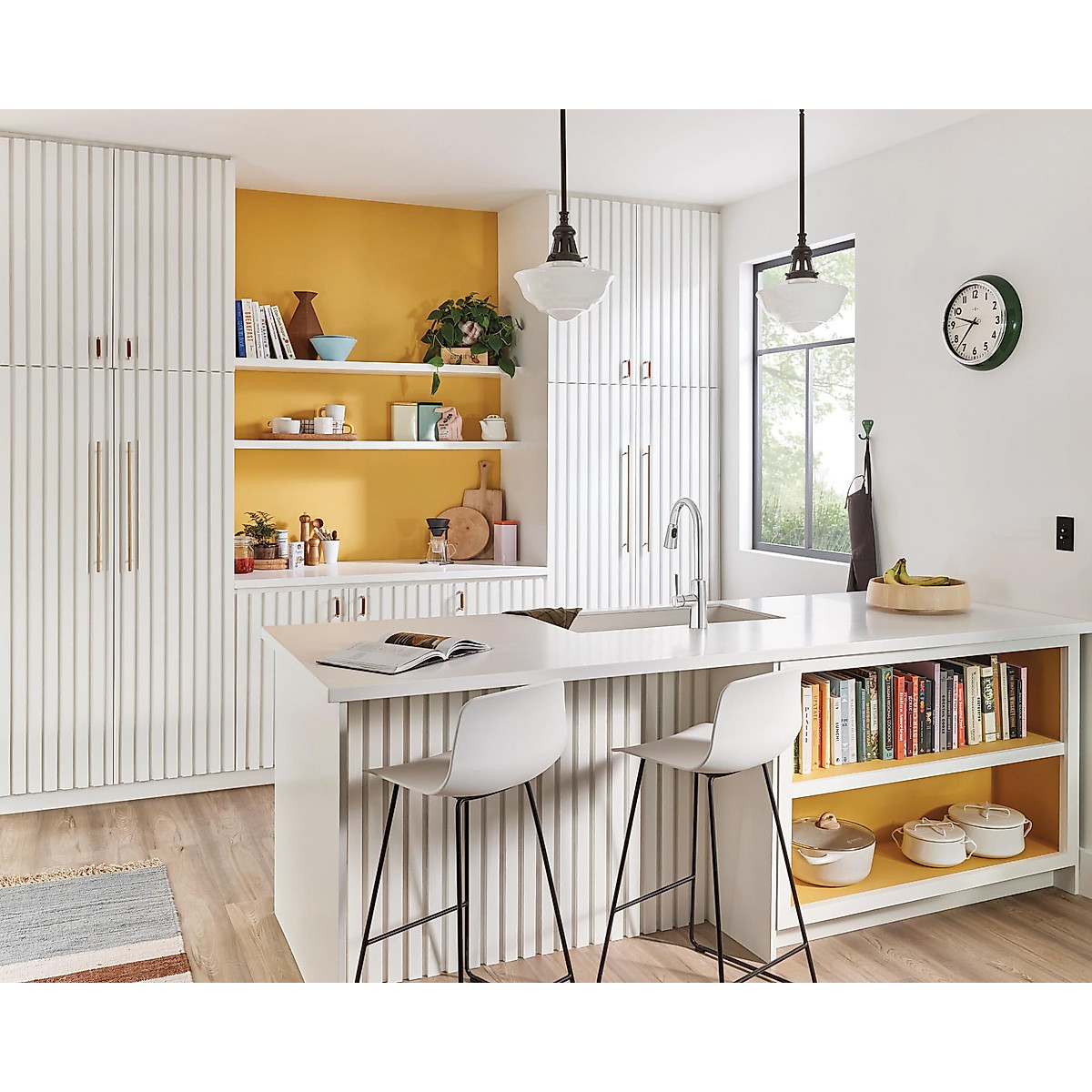 Moen Riley Chrome One-Handle Pulldown Kitchen Faucet Featuring Power Boost for a Faster Clean and Reflex Docking System for the Spray Head, Modern Kitchen Sink Faucet, 7402C