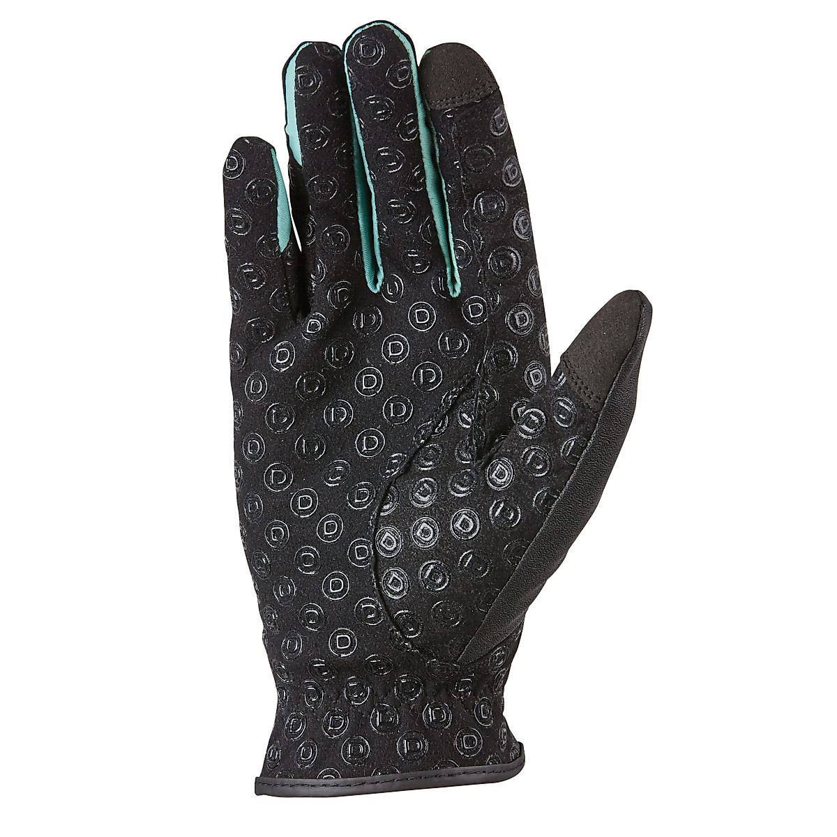 Dublin Cool-It Gel Riding Glove, Black/Teal, Medium/7