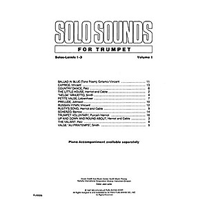 Solo Sounds for Trumpet, Vol 1: Levels 1-3 Solo Book