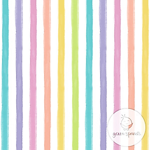 green sprouts Girls' Reusable Absorbent Baby Swim Diapers, Rainbow Stripe, 18 Month