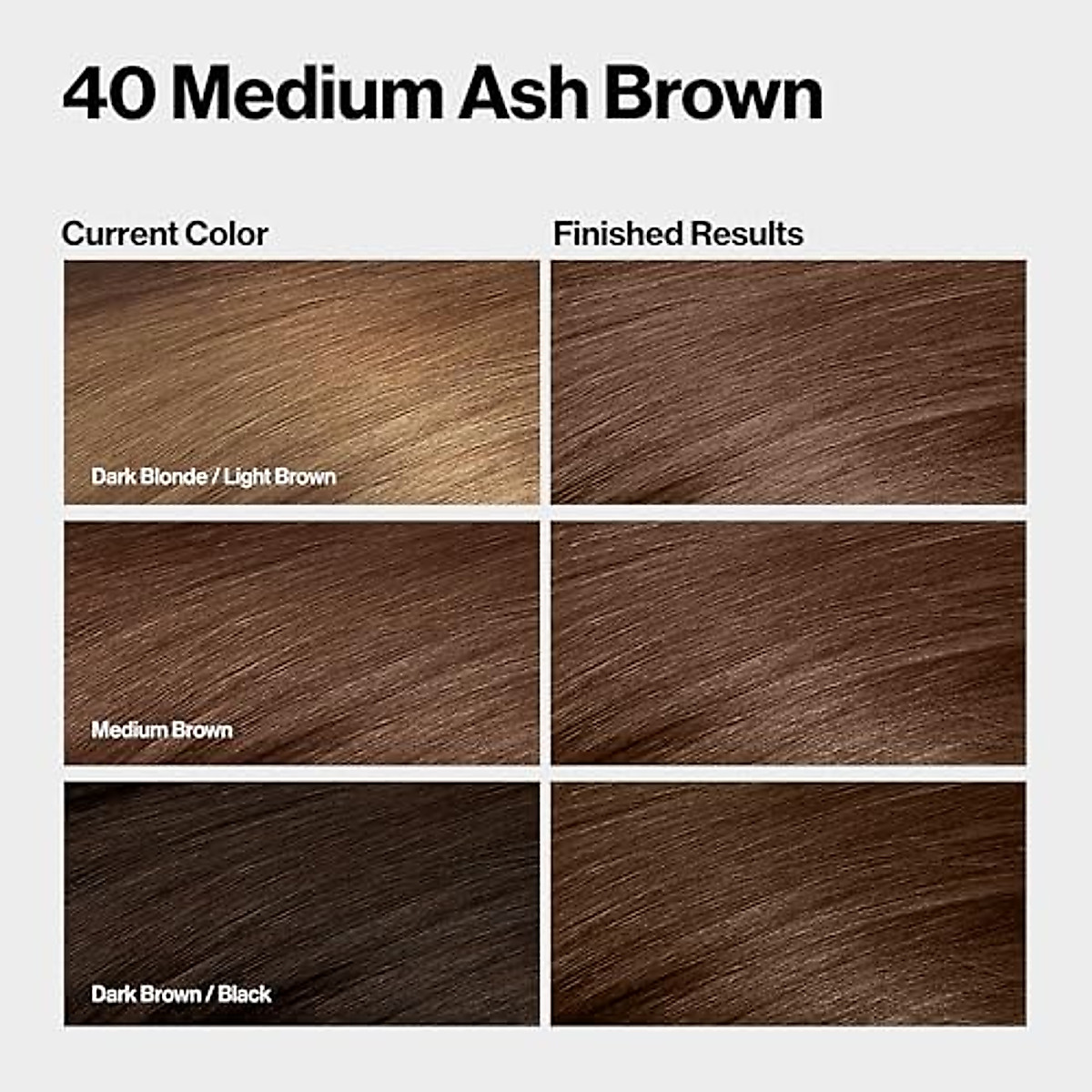 Revlon Permanent Hair Color, Permanent Brown Hair Dye, Colorsilk with 100% Gray Coverage, Ammonia-Free, Keratin and Amino Acids, Brown Shades (Pack of 3)