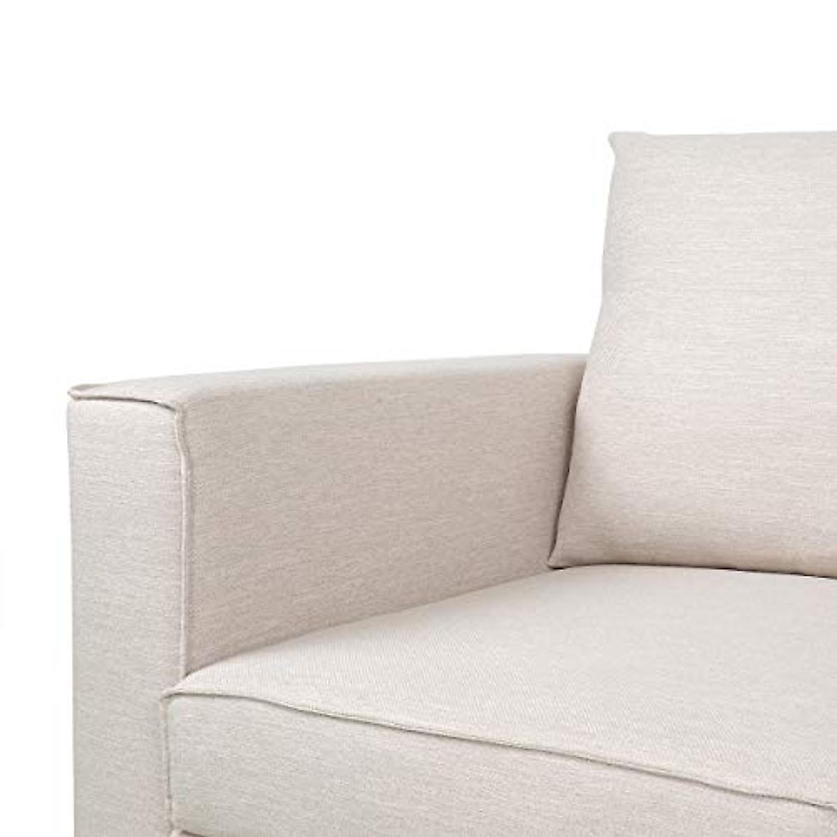 Christopher Knight Home Clarkdale 3 Seater Sofa, Beige + Dark Brown