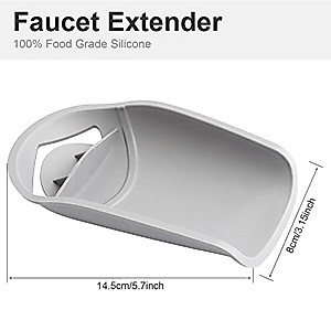 Faucet Extender for Toddlers - 3 Pcs Silicone Kids Sink Extender for Bathroom Spout Bathtub(U Shape)