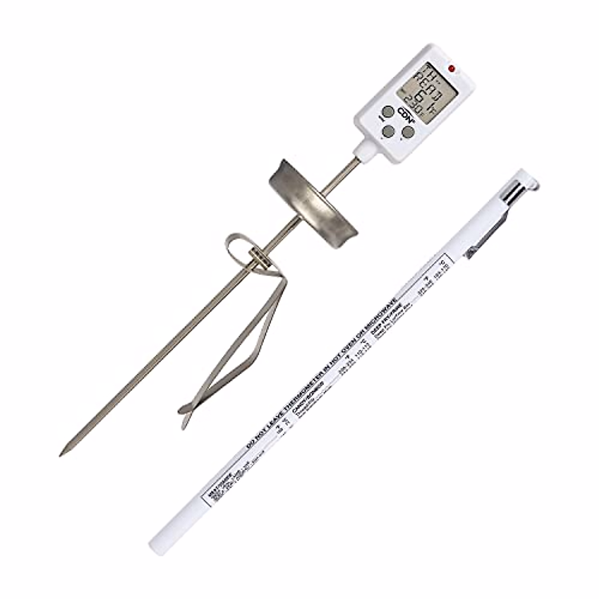 CDN DTC450 Digital Candy/Deep Fry/Pre-Programmed & Programmable Thermometer, White, 10.4"