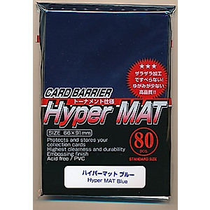 KMC Hyper Matte Sleeves BlueÃƒÂ—5 Sets (5 Packs/total 400 Sheets) (Japan Import) Made in Japan by KMC
