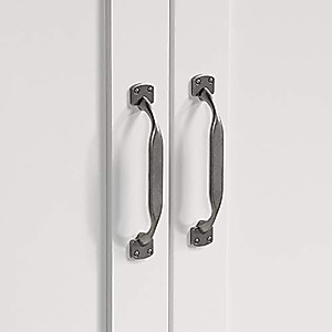 Sauder Large Storage Cabinet, Soft White Finish