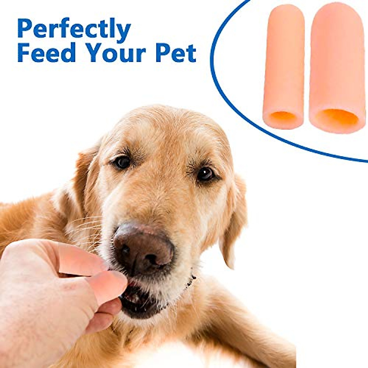 JKcare Large Finger Cots, 10 Pack Silicone Finger Sleeves Support for Trigger Finger & Arthritis - Finger Covers Protector for Cracked Finger, Corn & Callus Pain Relief