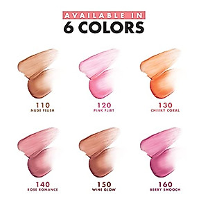 Milani Cheek Kiss Liquid Blush Makeup - Blendable & Buildable Cheek Blush, Lightweight Liquid Blusher and Cheek Color (Pink Flirt)