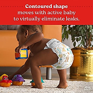 Huggies Little Movers Baby Diapers Size 5 (27+ lbs), 60 Count (Pack of 2)