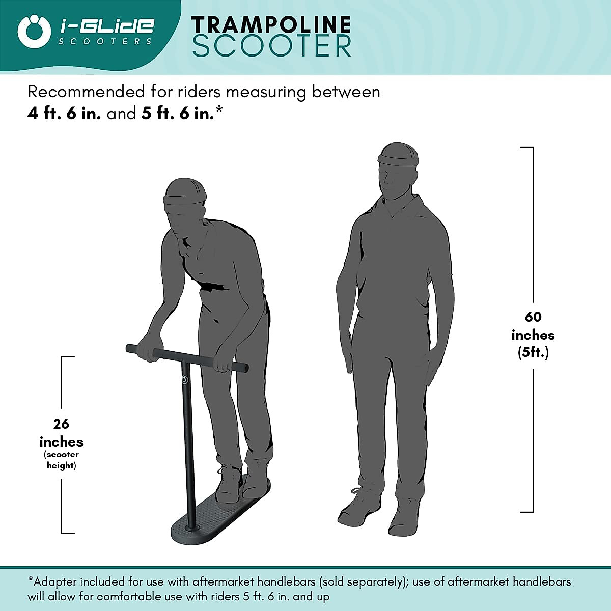 Trampoline Professional Scooter - Pro Scooters - Stunt Scooters for Kids, Teens - Quality Foam Scooter Deck, Pro Scooter Bars - Super Lightweight - Ready 2 Ride Trick Scooter…