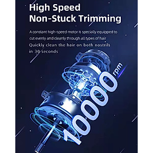 Ear and Nose Hair Trimmer Clipper Professional Painless Eyebrow & Facial Hair Trimmer for Men Women, Battery-Operated Trimmer