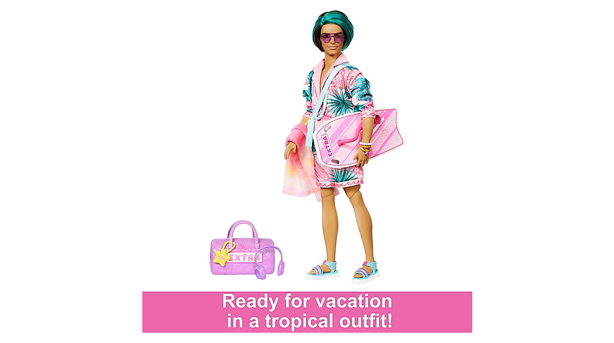 Barbie Extra Fly Ken Doll - Travel-Ready Fashion Fun