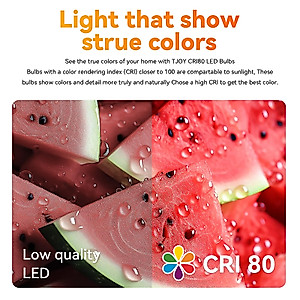 TJOY 12 Pack BR30 Led Bulb 65W Equivalent, Dimmable Flood Light Bulbs Indoor, E26 Base, 2700K Warm White, 9W, 800 LM, Recessed Lighting Bulbs for Ceiling, Recessed Can, Living Room and Kitchen