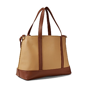 Tommy Hilfiger Gretta II Convertible Satchel with Hangoff Saffiano PVC Tannin One Size