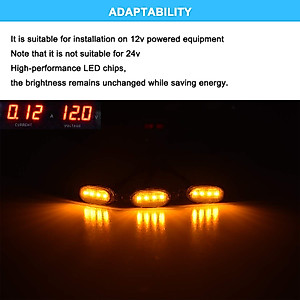 Boigoo Front Grill Lights compatible for Ford Raptor F150 Grilles 2010-2014 & 2017-up, Yellow LED Parking/Running Amber Light, Not for Aftermarket Grille | 2011 2012 2013 2018 2019 2020 2021