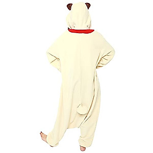 SAZAC Pug Dog Kigurumi - Onesie Jumpsuit Halloween Costume