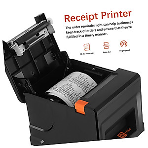 CHILDWEET Black Thermal Paper Printer Abs Thermal Pos Printer Pos Printer Receipt Printer
