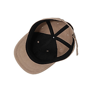 CLAPE Short Bill Baseball Cap Plain Hiphop Dad Hat Cooling Trucker Hat (RD01-Red)