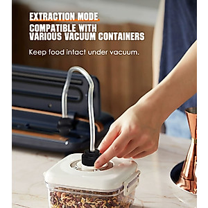 Vacuum Sealer, 8 in 1 efficacy food vacuum sealer machine, Machine with Starter Kits, food saver vacuum sealer machine, 10 bags sealed vacuum bags, pulse function, external cutter, support wet & dry