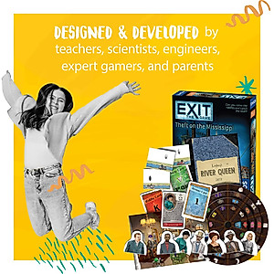 EXIT: Theft on The Mississippi | Escape Room Game in a Box| EXIT: The Game – A Kosmos Game | Family – Friendly, Card-Based at-Home Escape Room Experience for 1 to 4 Players, Ages 12+