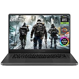 ASUS ROG Zephyrus G15 Gaming Laptop, 15.6" 165Hz QHD Screen, AMD Ryzen 9 5900HS, NVIDIA GeForce RTX 3060, 16GB RAM, 1TB PCIe SSD, RGB Backlit Keyboard, Fingerprint Reader, HDMI, Windows 11 Home, Gray