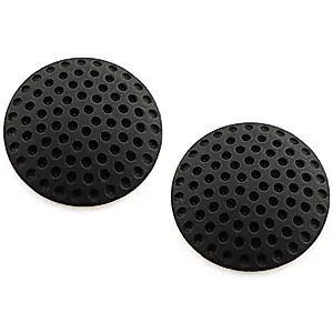 HJ Garden 6PCS Black Wall Protectors Door Handle Bumpers Buffer Guard Doorknob Rubber Self Adhesive Silencer Crash Pad for Home Office Doorstop Door Stopper