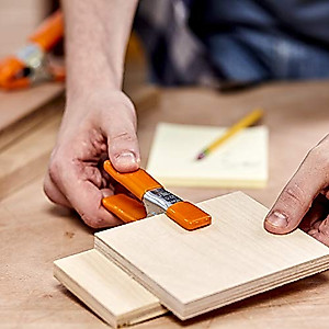 Jorgensen 3201-HT Pony Spring Clamp, 1-Inch, Silver/Orange