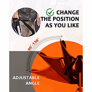 KingCamp 2 Pack Hammock Camp Chair, Oversized Aluminum Alloy Swing Camp Chair, Rocking Camp Chairs with Pillow Cup Holder for Adults Outdoor Travel Sports Game Lawn Concerts Garden (Cyan/Grey)