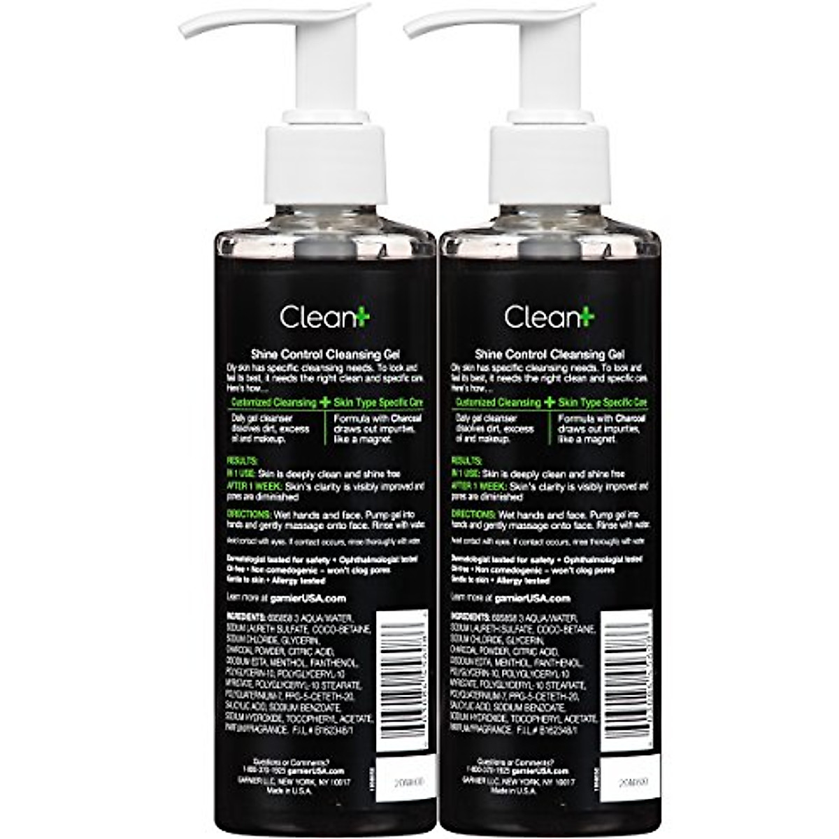 Garnier Skin Skinactive Men's Shine Control Face Wash for Oily Skin, 2 Count