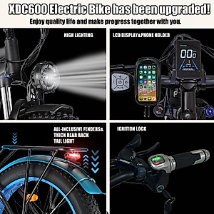 Lanshanchu Electric Bike for Adults, Dual Motor AWD 2000W 35MPH Electric Bicycles, Removable Lithium Battery 48V/22.4AH, 21-Speed with Ignition Lock Hydraulic Disc Brake