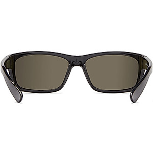 Guideline Eyegear Surface Fishing, Boating, Water Sports Polarized Bifocal Sunglasses with Deep Six Blue Mirror/Deepwater Gray Lens, Shiny Black Frame (+1.50), Large