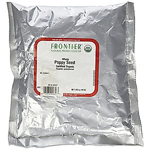 Frontier Co-op Organic Whole Poppy Seed 1lb