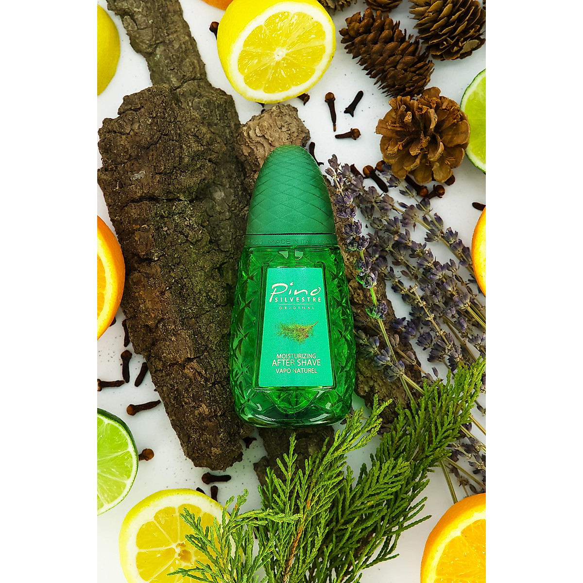 Pino Silvestre Moisturizing After Shave - An Original Treatment For Post Shaving - An Organic, Cooling Moisturizer Serum For The Face - A Tree Scented Travel Sized Bottle - 4.2 Oz Aftershave Spray