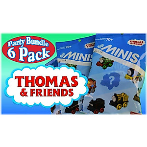 Fisher-Price Thomas & Friends Minis (Engines) Blind Bags Gift Set Party Bundle - 6 Pack