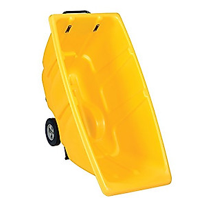 Vestil TDT-50-LD-YELLOW Plastic Light Duty Tilt Truck 1/2 Cubic Yard 450 Lb. Capacity Yellow