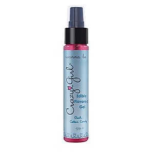 Water Based Cotton Candy Flavored Edible Oral Gel by Crazy Girl, 2 Ounce, for Men, Women and Couples