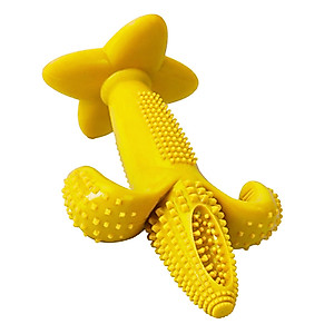 AYNEFY Dog Supplies Dog Toys On The Cob Dog Toy Corn Shaped Chewable Dog Toy Dog Toy Shaped Like Corn Corn Dog Dental Chew Toy Corn Cob Textured Dog Toy Corn Shaped Dog Chew Toy Corn
