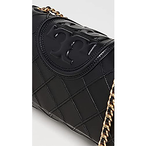 Tory Burch Women's Fleming Soft Convertible Shoulder Bag, Black, One Size