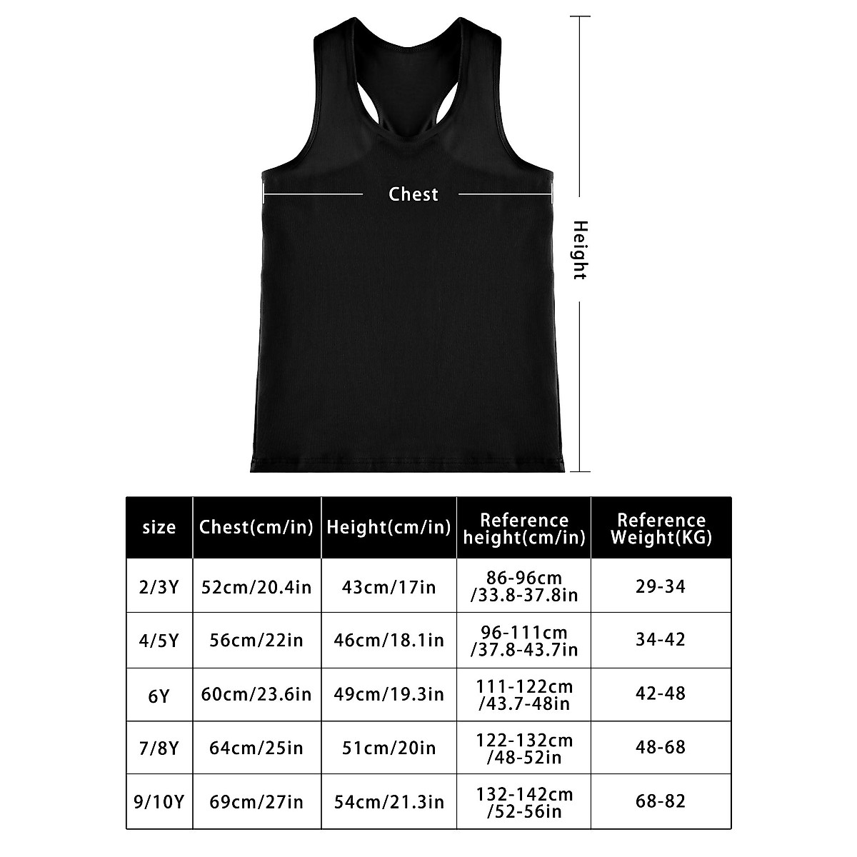 3 Pieces Girls Dance Tank Top Racerback Crop Tank Top Sleeveless Dance Top for Ballet Gymnastics Dancewear (Black, White, Pink, 7-8 Years)