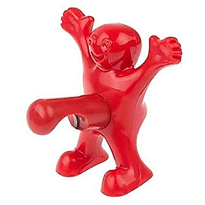3 Pcs Funny Happy Red Man Wine Stopper Novelty Beer Corkscrew & Bottle Opener