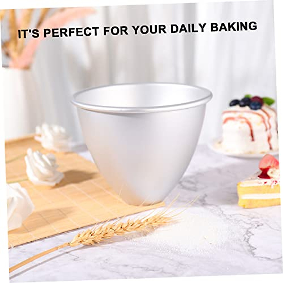 KJHBV Cake Mold Dome Cake Pan Doll Cake Chocolate Cake Food Decor Semicircle Baking Pan Metal Egg Tart Candy Molds Baking Pan Molds Round Cake Pans Bakeware Tart Plate 3d Aluminum Alloy