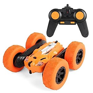 Double Sided 4WD 2.4 Ghz Remote Control RC Stunt Car Orange