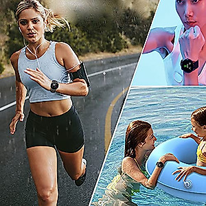 Yeejok Galaxy Watch 3 41mm Bands Silicone, Samsung Galaxy Watch Active 2 44mm Bands Sport for Men Women, 20mm Replacement Watch Strap for Samsung Gear Sport/Galaxy Watch Active 40mm-Black