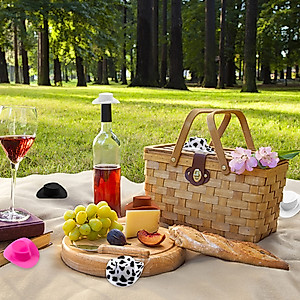 30PCS Plastic Mini Western Cowboy Cowgirl Hat Cute Miniature Hat for Party Accessories (Multi)