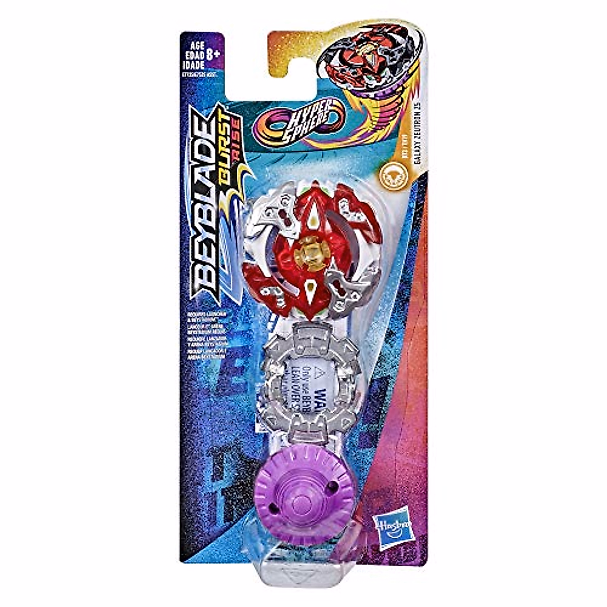 BEYBLADE Burst Rise Hypersphere Galaxy Zeutron Z5 Single Pack - Stamina Type Right-Spin Battling Top Toy, Ages 8 and Up